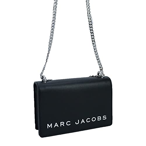 Marc Jacobs M0015908-009 Black/Silver Hardware Small Women's Double Take Leather Crossbody