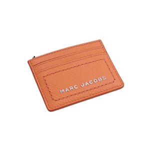 Marc Jacobs S102L01FA21-854 Melon Orange With Silver Hardware Women's Leather Card Case