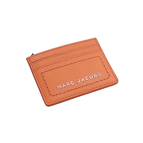 Marc Jacobs S102L01FA21-854 Melon Orange With Silver Hardware Women's Leather Card Case