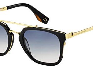 Marc Jacobs mens Marc 270/S Sunglasses, Black/Blue Shaded, 51mm 21mm US