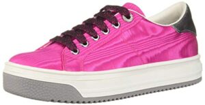 marc jacobs women’s empire multi color sole sneaker, magenta, 36 m eu (6 us)