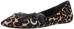 marc jacobs women’s rita pointy toe ballerina ballet flat, natural, 39 m eu (9 us)