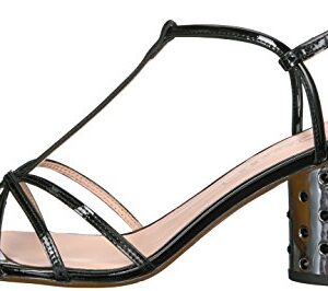 Marc Jacobs Women's Sheena Strap Sandal Heeled, Black, 38.5 M EU (8.5 US)