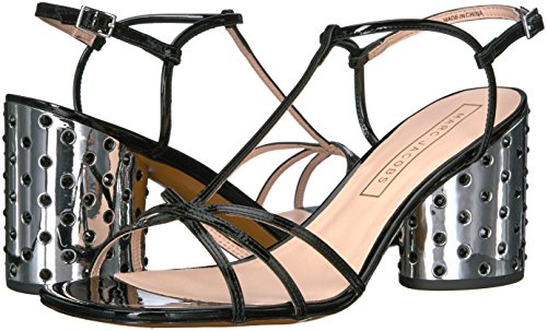 Marc Jacobs Women's Sheena Strap Sandal Heeled, Black, 38.5 M EU (8.5 US)