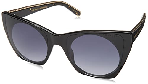 Marc Jacobs Women's Marc 450/G/S Cat Eye Sunglasses, Black/Gray Shaded, 55mm, 20mm