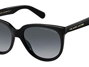 Marc Jacobs Women's Marc 501/S Cat Eye Sunglasses, Black/Gray Shaded, 54mm, 18mm