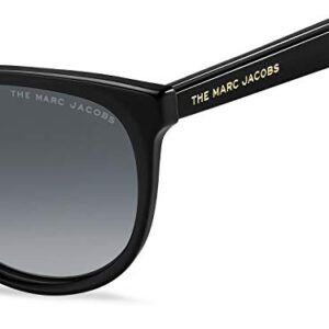 Marc Jacobs Women's Marc 501/S Cat Eye Sunglasses, Black/Gray Shaded, 54mm, 18mm