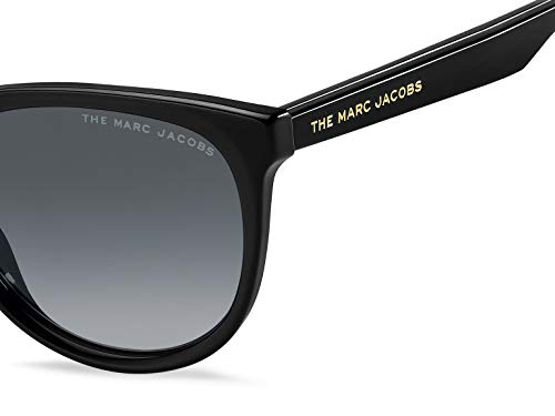 Marc Jacobs Women's Marc 501/S Cat Eye Sunglasses, Black/Gray Shaded, 54mm, 18mm