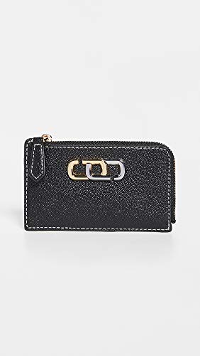 Marc Jacobs Women's Small Top Zip Wallet, Black, One Size