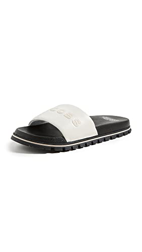 Marc Jacobs Women's The Slide, Cotton/White, 7 Medium US