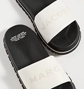 Marc Jacobs Women's The Slide, Cotton/White, 7 Medium US