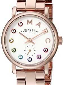 Marc by Marc Jacobs Women's MBM3443 Baker Analog Display Rose Gold-Tone Watch