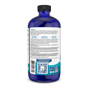 Nordic Naturals Omega-3, Lemon Flavor - 16 oz - 1560 mg Omega-3 - Fish Oil - EPA & DHA - Immune Support, Brain & Heart Health, Optimal Wellness - Non-GMO - 96 Servings