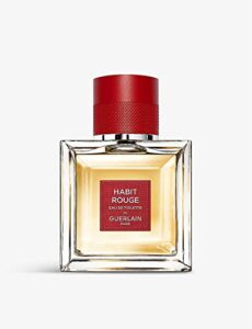 guerlain habit rouge for men eau de toilette spray, 3.4 ounce