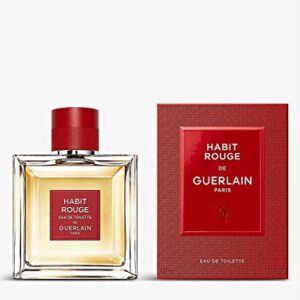 Guerlain Habit Rouge For Men Eau De Toilette Spray, 3.4 Ounce