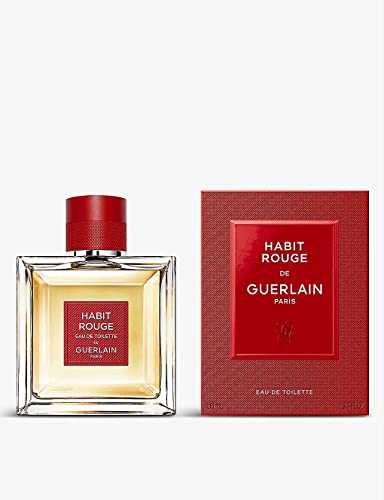 Guerlain Habit Rouge For Men Eau De Toilette Spray, 3.4 Ounce