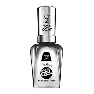 sally hansen miracle gel nail polish shiny top coat, 101 miracle gel 3.0 shiny top coat, 0.5 fl ounce