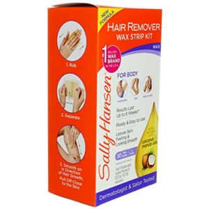 Sally Hansen Hair Remover Wax Strip Kit Body/Leg/Arm/Bikini (3 Pack)