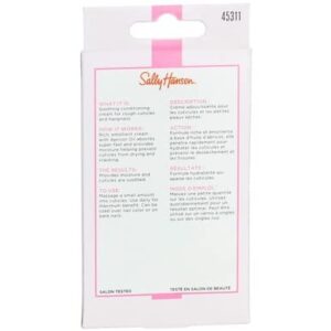 Sally Hansen Cuticle Massage Cream 0.4 Ounce (12ml) (3 Pack)