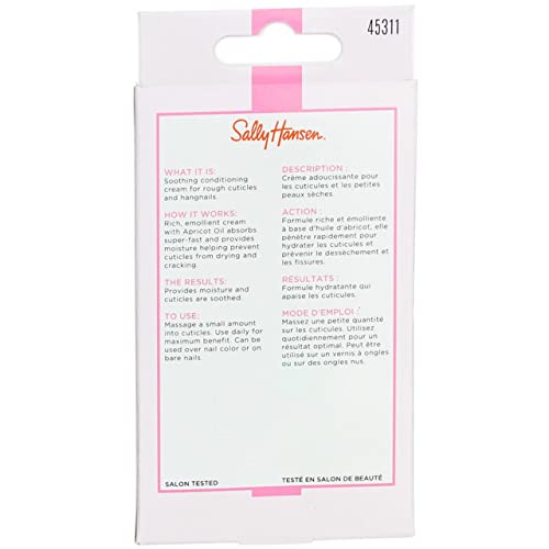 Sally Hansen Cuticle Massage Cream 0.4 Ounce (12ml) (3 Pack)