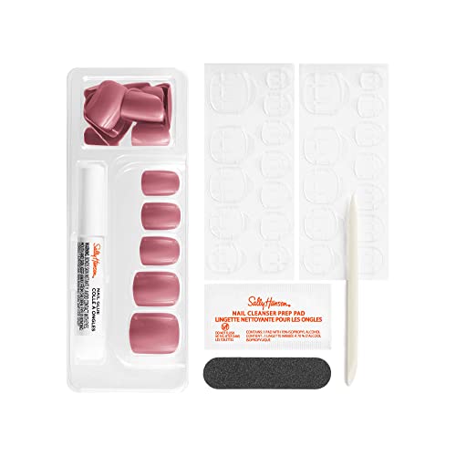 Sally Hansen Salon Effects Perfect Manicure Press on Nails Kit, Pink Clay