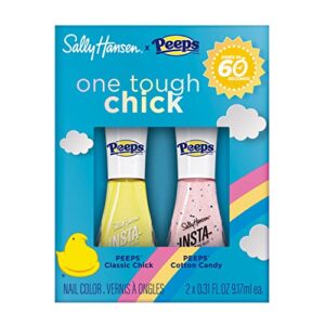 sally hansen insta-dri x peeps® nail polish collection – peeps® one tough chick duo pack, 0.31 fl oz