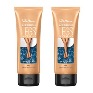 sally hansen airbrush legs, leg makeup lotion, light 4 oz, 2 count (pack of 1)