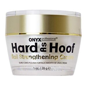 Hard As Hoof Nail Strengthening Cream with Coconut Scent Nail Strengthener, Nail Growth & Conditioning Cuticle Cream Stops Splits, Chips, Cracks & Strengthens Nails, 1 oz