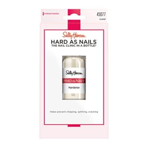 sally hansen hard as nails® nail hardener, clear, strengthener, 1 count, 0.45 oz ,nail hardener, nail strengthener, clear nail polish, nail strengthening polish