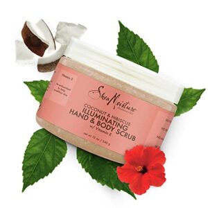 SheaMoisture Body Scrub for Dull Skin Illuminating Coconut and Hibiscus Cruelty-Free Skin Care 12 oz