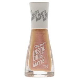 sally hansen insta dri matte metallics, rose flush, 0.31 fl oz (pack of 1)