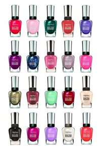 sally hansen salon manicure finger nail polish color lacquer set of 10