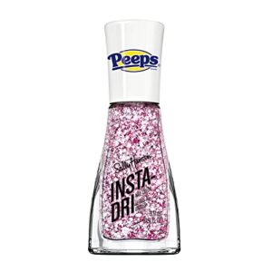 sally hansen insta dri fast dry nail polish, peeps sparkly wild berry, 0.31 fl oz