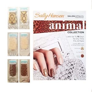 sally hansen salon effects nail polish strips – animal collection