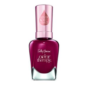 sally hansen color therapy lacquer nail polish, berry bliss, 0.5 fl. oz.