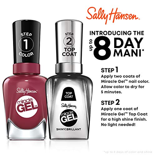 Sally Hansen Miracle Gel Nail Polish, Shade Bare Dare 119 (Packaging May Vary)