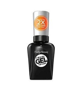 sally hansen miracle gel nail color, top coat [101] 0.5 oz (pack of 2)