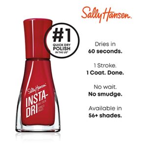 Sally Hansen Insta-Dri® Pink Pursuit, Color Nail Polish, 0.31 Fl Oz , Quick Dry , Pink Nail Polish, Dries in 60 Seconds, Contoured Brush, No Smudge, 3-in-1 Formula