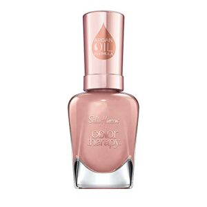 sally hansen color therapy nail polish, nail color, blushed petal 0.5 fl oz