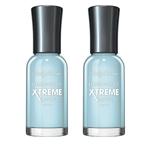 (2 Pack) Sally Hansen Hard as Nails Xtreme Wear, 481 - Breezy Blue, 0.4 Fluid Ounce