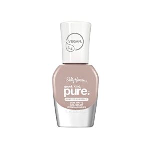 sally hansen good.kind.pure demi matte vegan nail color, roasted chestnut – 0.33 fl oz (pack of 1)