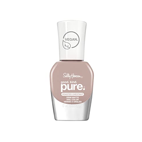 Sally Hansen Good.Kind.Pure Demi Matte Vegan Nail Color, Roasted Chestnut - 0.33 fl oz (Pack of 1)