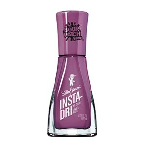 sally hansen insta-dri x sour patch kids polish, plum-believable, .31 fl oz