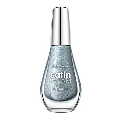 SALLY HANSEN Satin Glam Shimmery Matte Finish Nail Color - Metal Iced