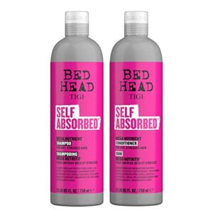 bed head by tigi shampoo and conditioner for dry hair self absorbed nourishing hair care to visibly repair hair and strengthen it from within 25.36 fl oz (pack of 2)