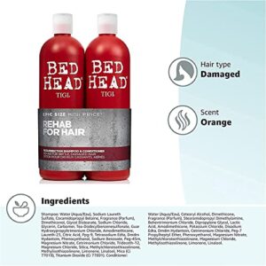 Bed Head by TIGI Urban Antidotes Resurrection Shampoo and Conditioner for Damaged Hair 25.36 fl oz 2 count