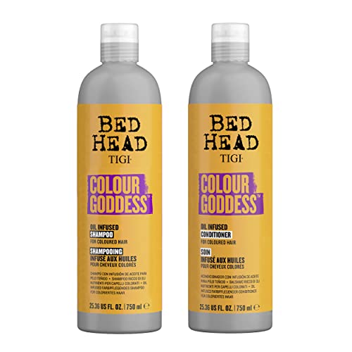 Bed Head by TIGI Shampoo & Conditioner For Colored Hair Colour Goddess With Sweet Almond & Coconut Oils 2 x 25.36 fl oz