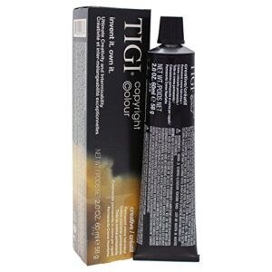 tigi colour creative creme hair color for unisex, no. 8/3 light golden blonde, 2 ounce