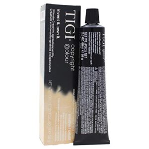 tigi colour creative creme hair color for unisex, no. 9/4 very light copper blonde, 2 ounce