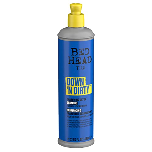 TIGI Bed Head Down N' Dirty Clarifying Detox Shampoo for cleansing 13.53 fl oz